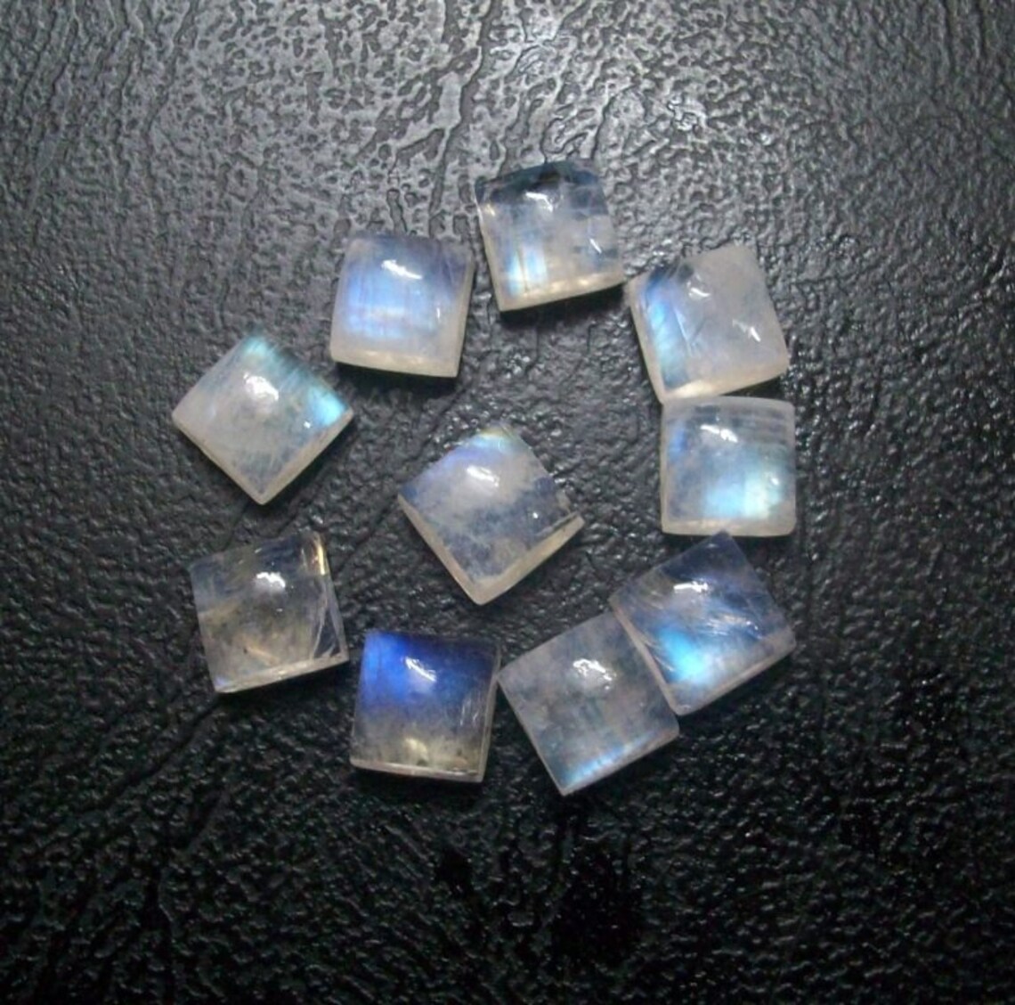 6mm 7mm Rainbow Moonstone Cabochon Square Gemstone Have - Etsy