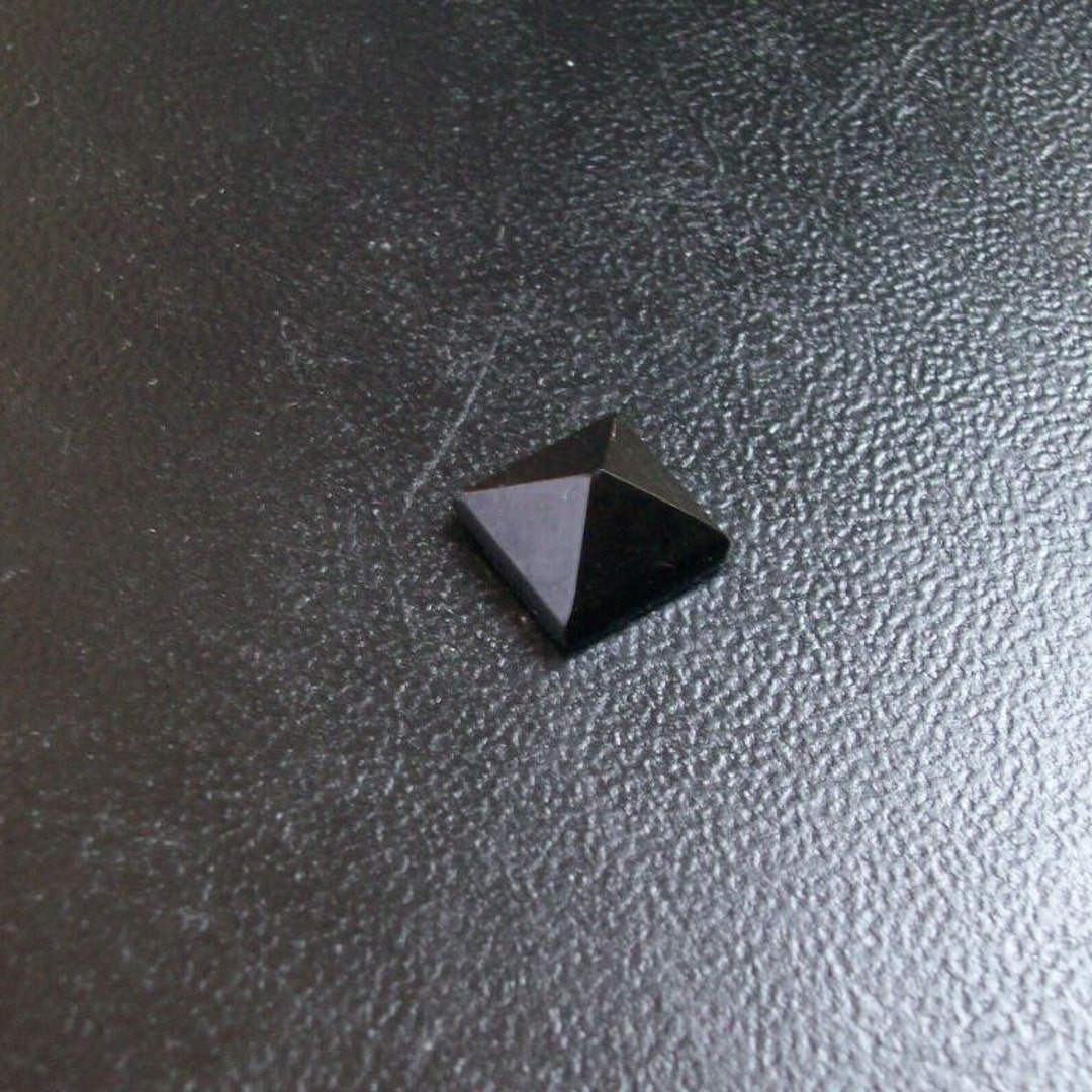 12 Mm Square PYRAMID Natural Black ONYX Cabochon Have Lots of - Etsy