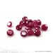 1 Pieces 5mm Ruby Faceted Round Loose Gemstone, Natural Genuine RUBY ...