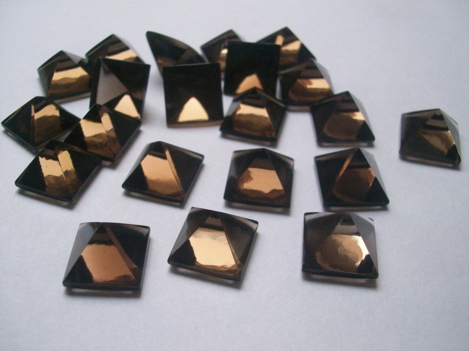 10mm Smoky Pyramid Square Cabochon Have Lots of Gorgeous - Etsy