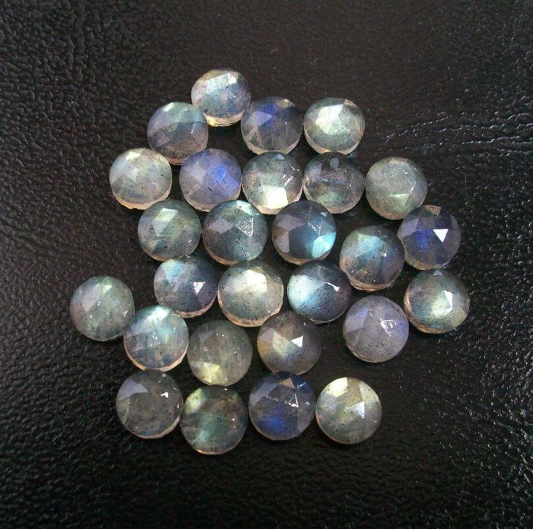 10 Pieces 4mm Labradorite Rosecut Round Faceted AAA Nice Quality ...