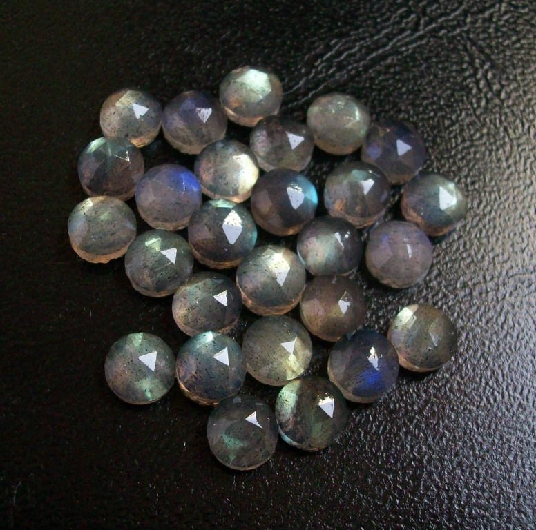 10 pieces 4mm Labradorite Rosecut Round Faceted AAA Nice | Etsy
