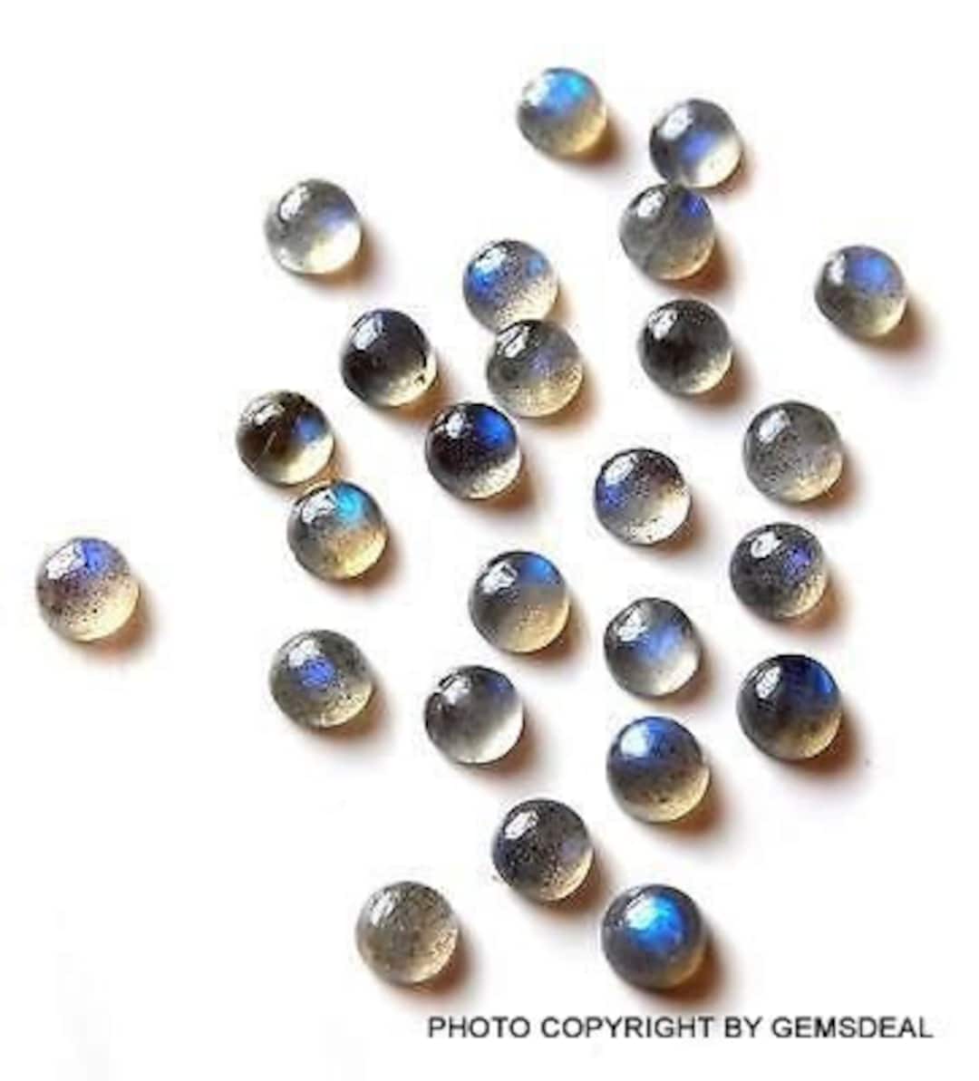 10 Pieces 2mm Labradorite Cabochon Round Have Lots of Gorgeous AAA ...