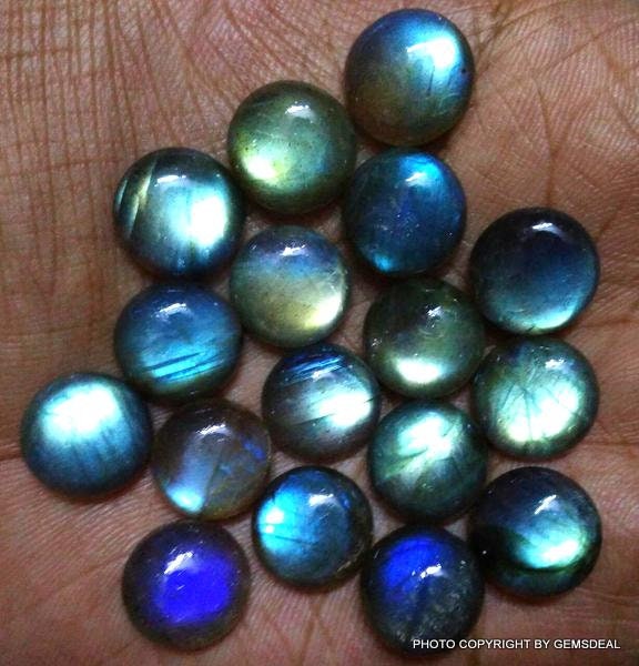 5 pieces 12mm LABRADORITE Cabochon Round Loose Gemstone | Etsy