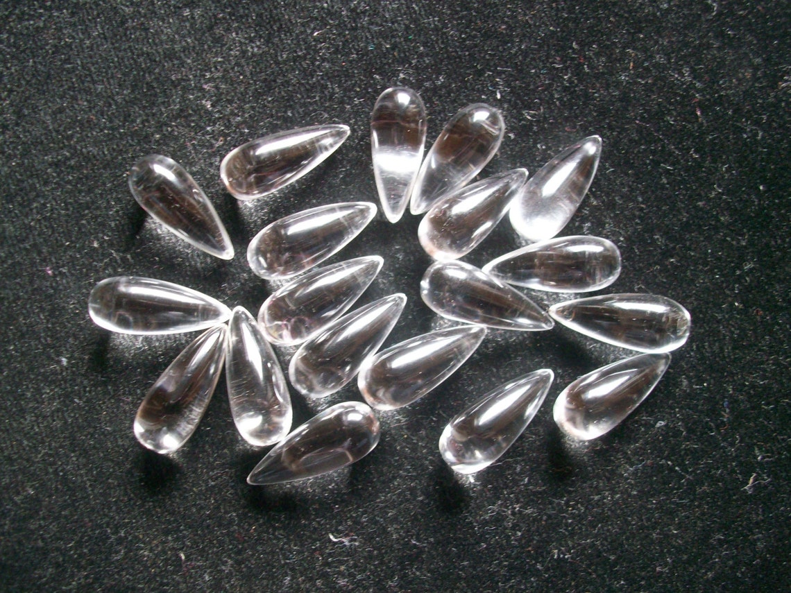 1 Pieces 8x20mm Crystal Drops Smooth Teardrop AAA Quality | Etsy