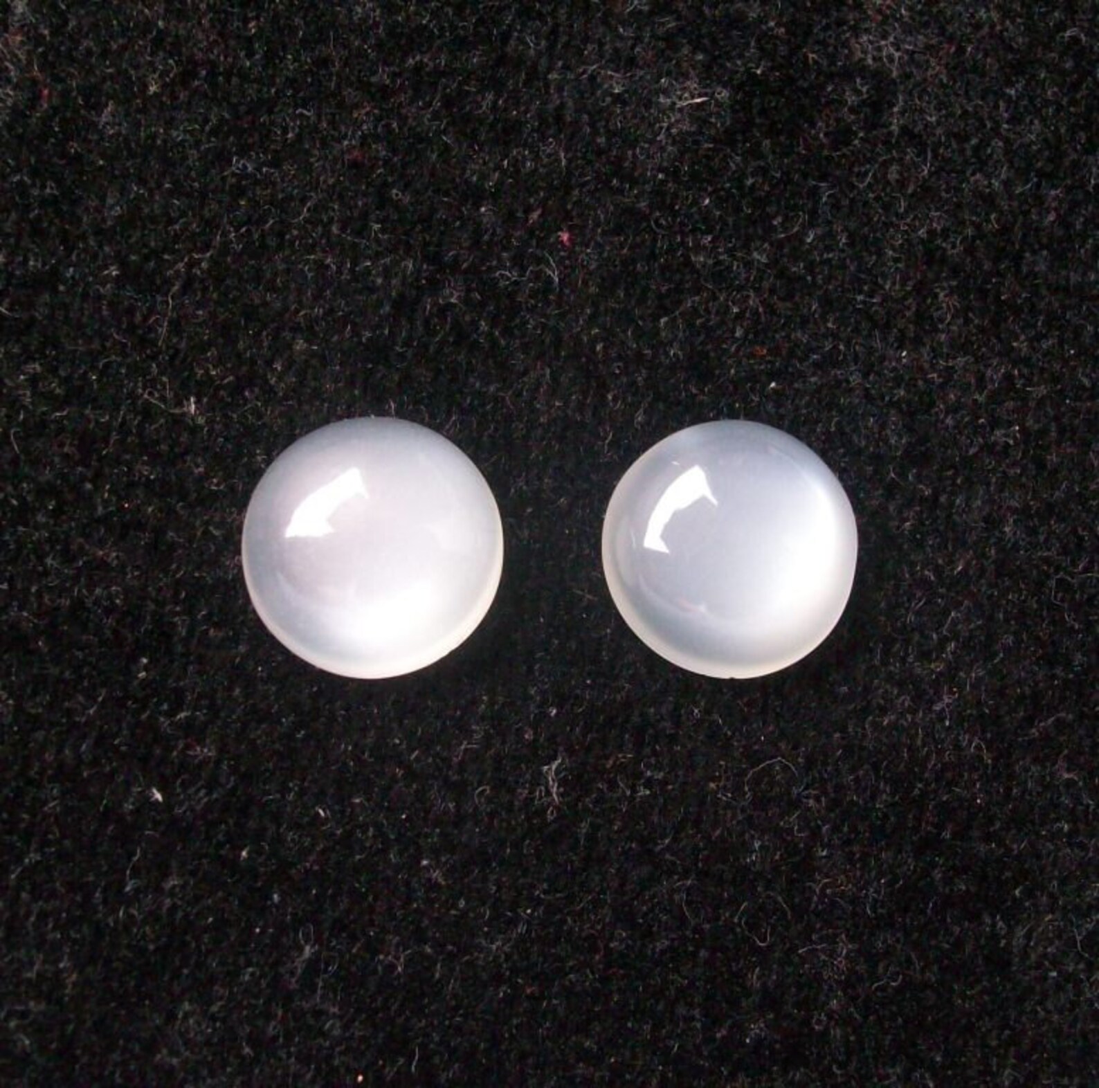 Pair 2 Pieces 12mm White Moonstone Cabochon Round Have Lots of | Etsy