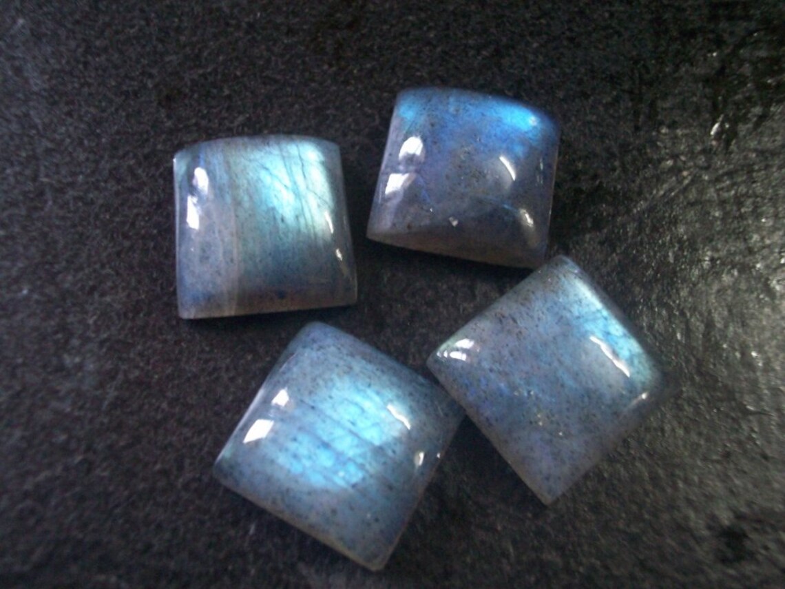 1 pieces 14mm Labradorite Cabochon Square Loose Gemstone | Etsy