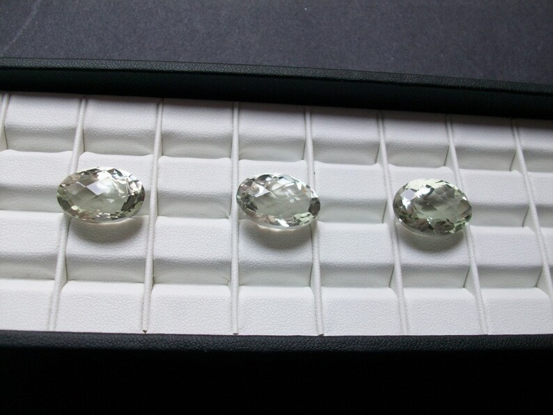 13x18mm Green Amethyst Faceted Oval Checker Gemstone Green - Etsy