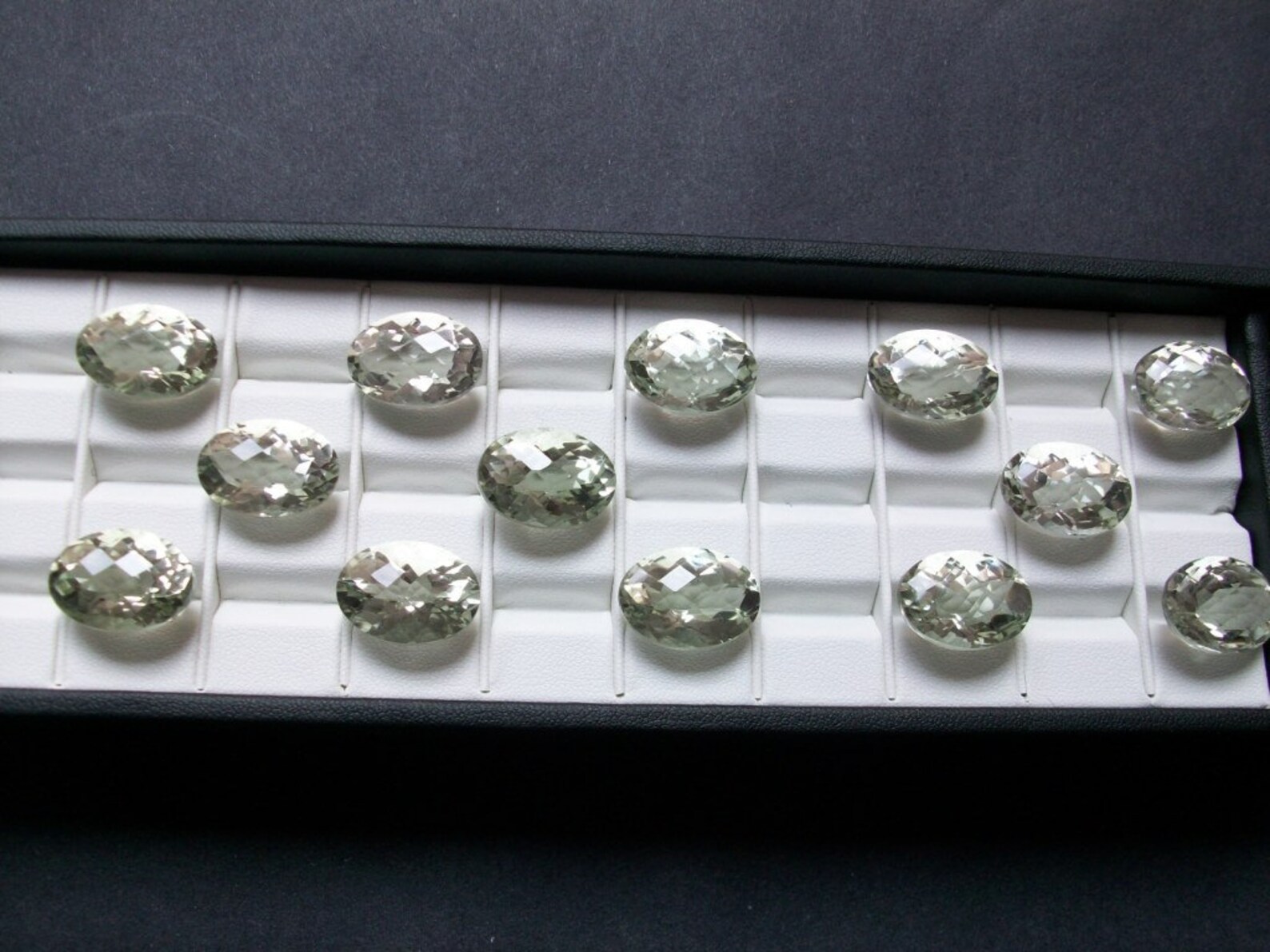 13x18mm Green Amethyst Faceted Oval Checker Gemstone Green - Etsy