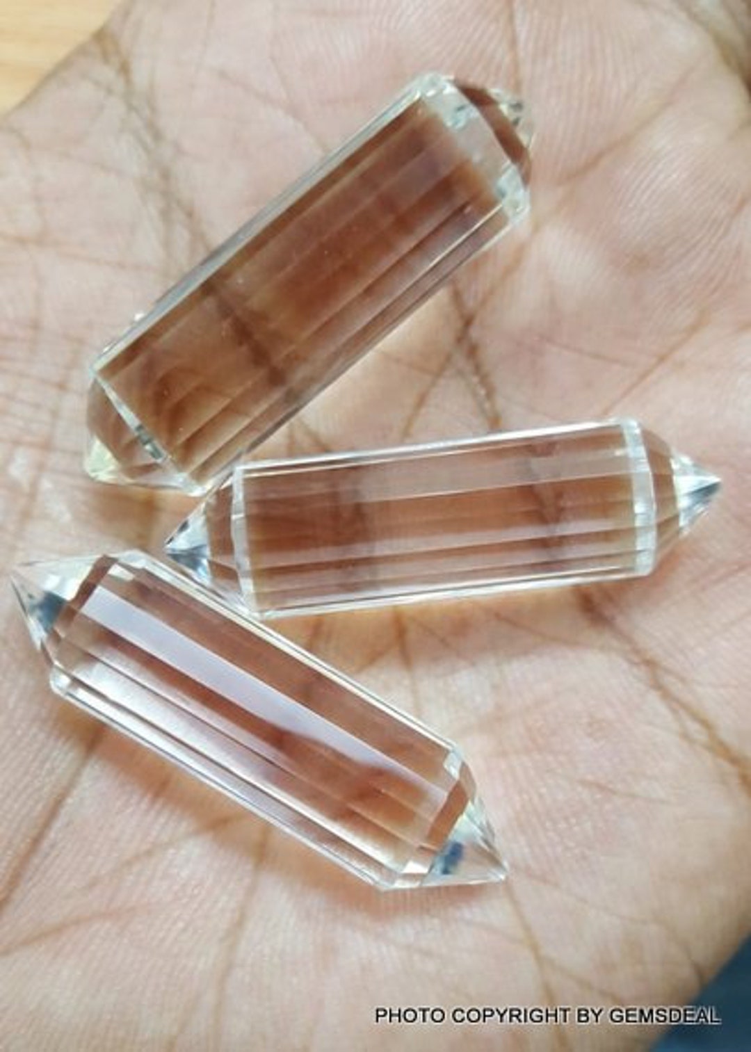Clear Quartz 1 Pieces 12x40mm Clear Quartz Pencil Faceted Step - Etsy