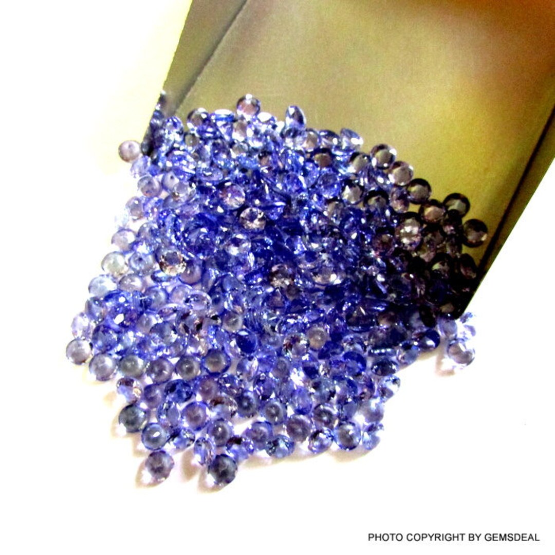 5 Pieces 4mm Tanzanite Faceted Round Loose Gemstone, Tanzanite Round ...
