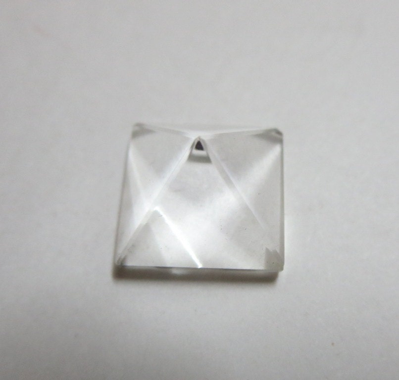 8mm CRYSTAL Quartz Pyramid Square Cabochon Loose Gemstone | Etsy