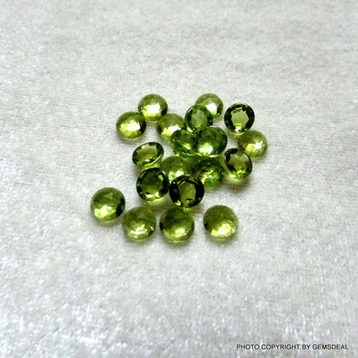 10 Piece 4mm Peridot Rosecut Round Gemstone Peridot Round - Etsy