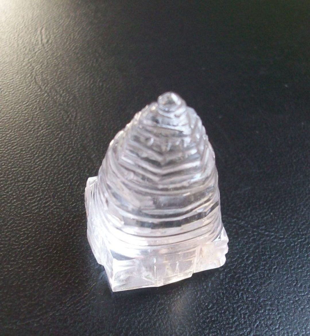 25x17mm Good Luck Pyramid Sri Yantra Natural Rock CRYSTAL - Etsy