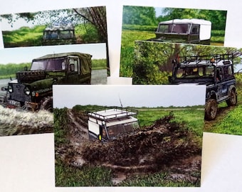 Land Rover Greetings Card. Inside Blank for Your Message. - Etsy UK