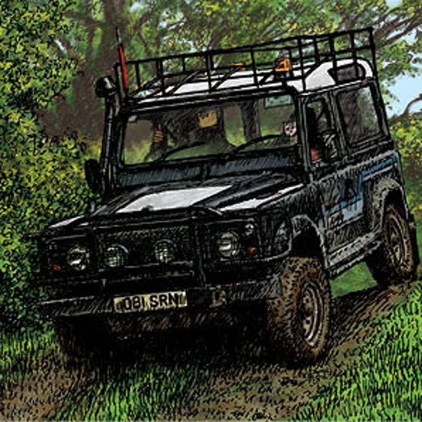 Land rover print - Etsy Nederland