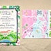 Hand Painted Custom Wedding Invitation Suite: Miami, Beach, Tropical ...