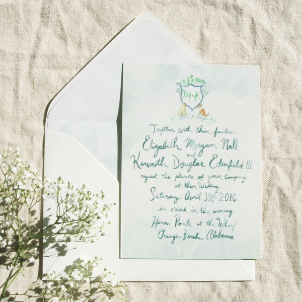 Hand Drawn Custom Invitation - Etsy