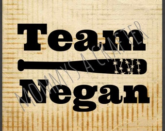 The Walking Dead Team Negan Laser Cut FILE ONLY Svg Cut File - Etsy