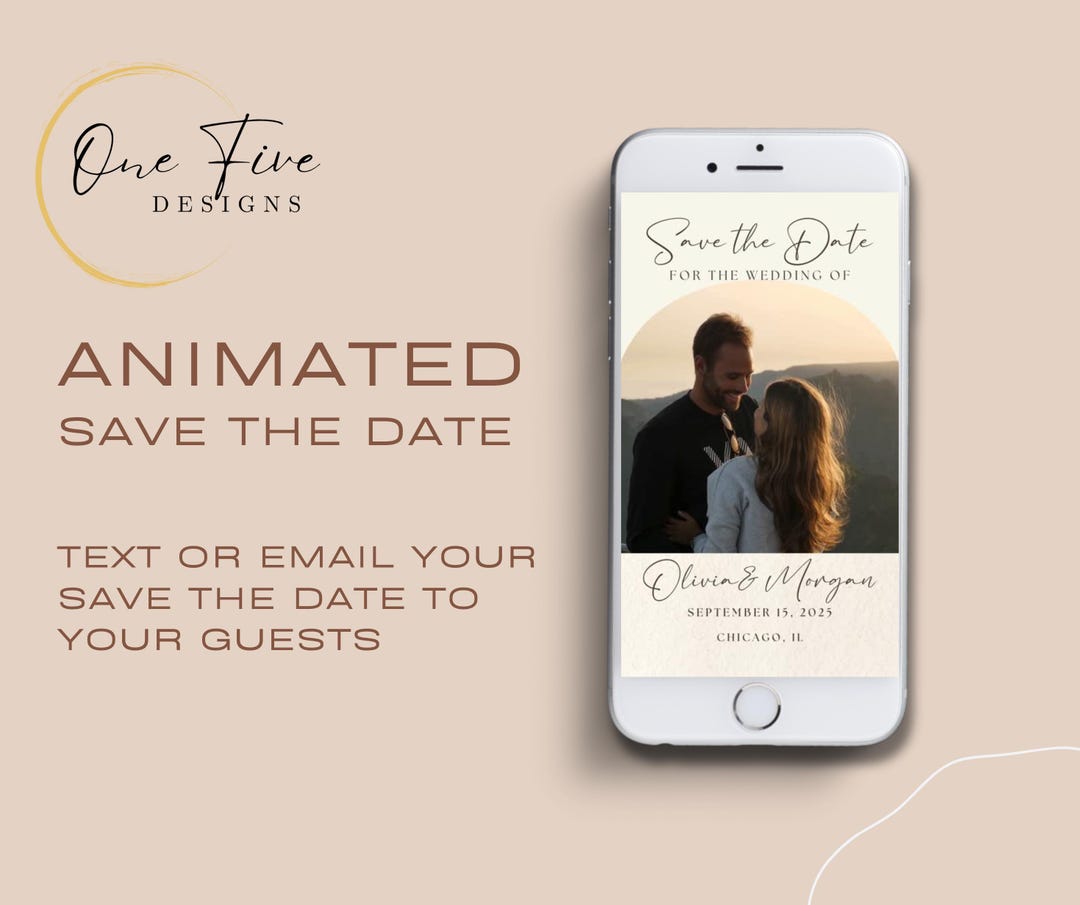 Wedding Video Save the Date | Animated | Text or Email | Minimalist ...