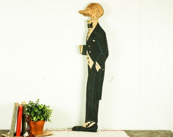 Large Vintage Butler Statues - Etsy