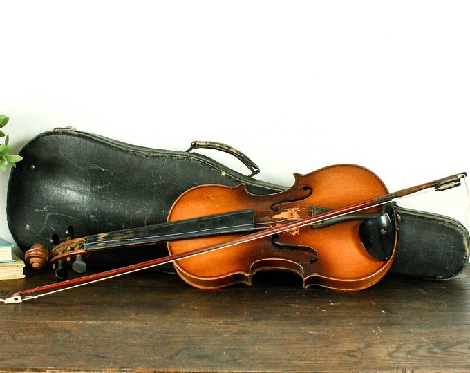Vintage Violin and Case Violin Decor Wedding Card Holder - Etsy