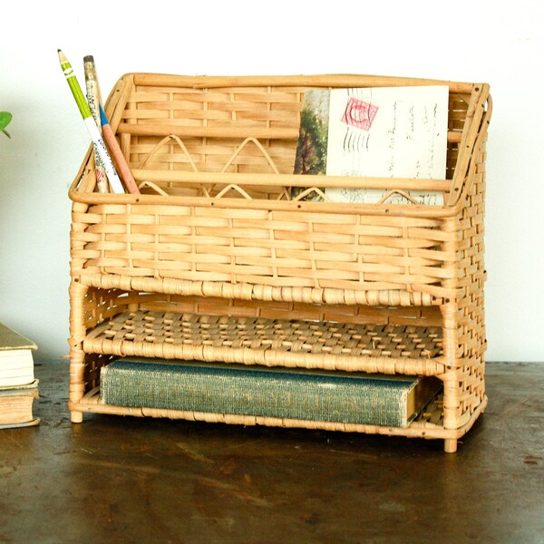 Wicker Letter Holder - Etsy