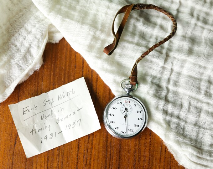 Vintage Stop Watch Working, 1930s Watch, Swiss Pocket Watch, Stopwatch ...