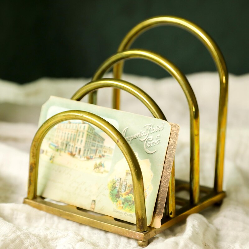 Brass Letter Holder - Etsy