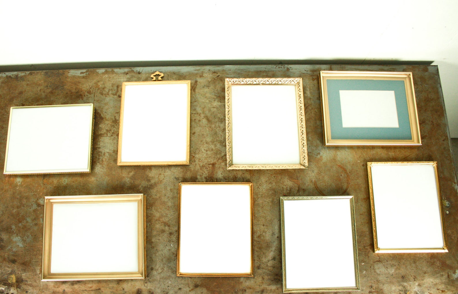 3 Vintage 8 X 10 Frames Set Vintage Brass Frames Ornate - Etsy