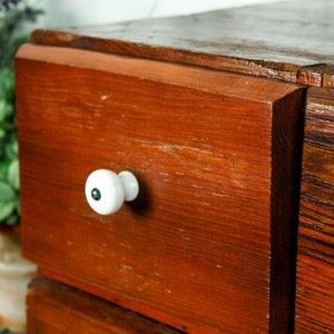 Vintage Wood Drawer Cabinet, Apothecary Drawers, Library Card Catalog ...