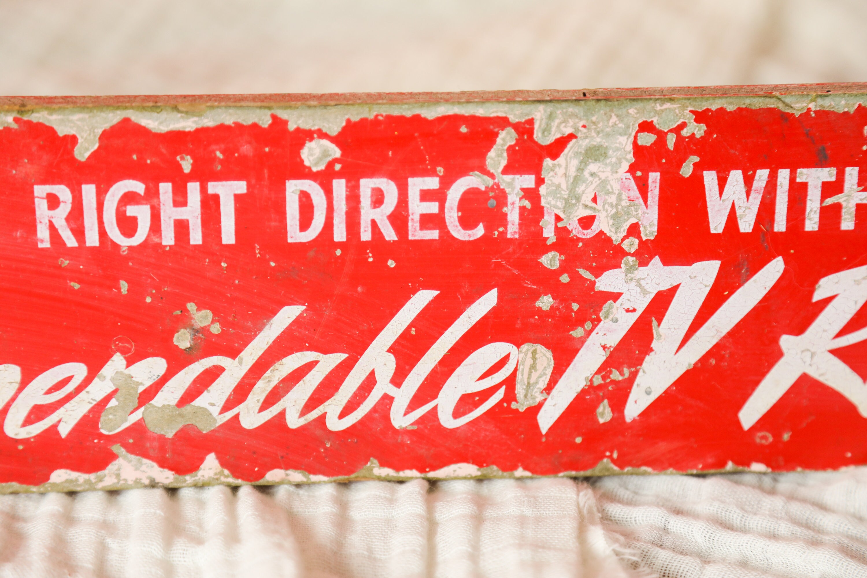 Authentic Vintage Sign, Vintage TV Sign, Trade Sign, Industrial Arrow ...