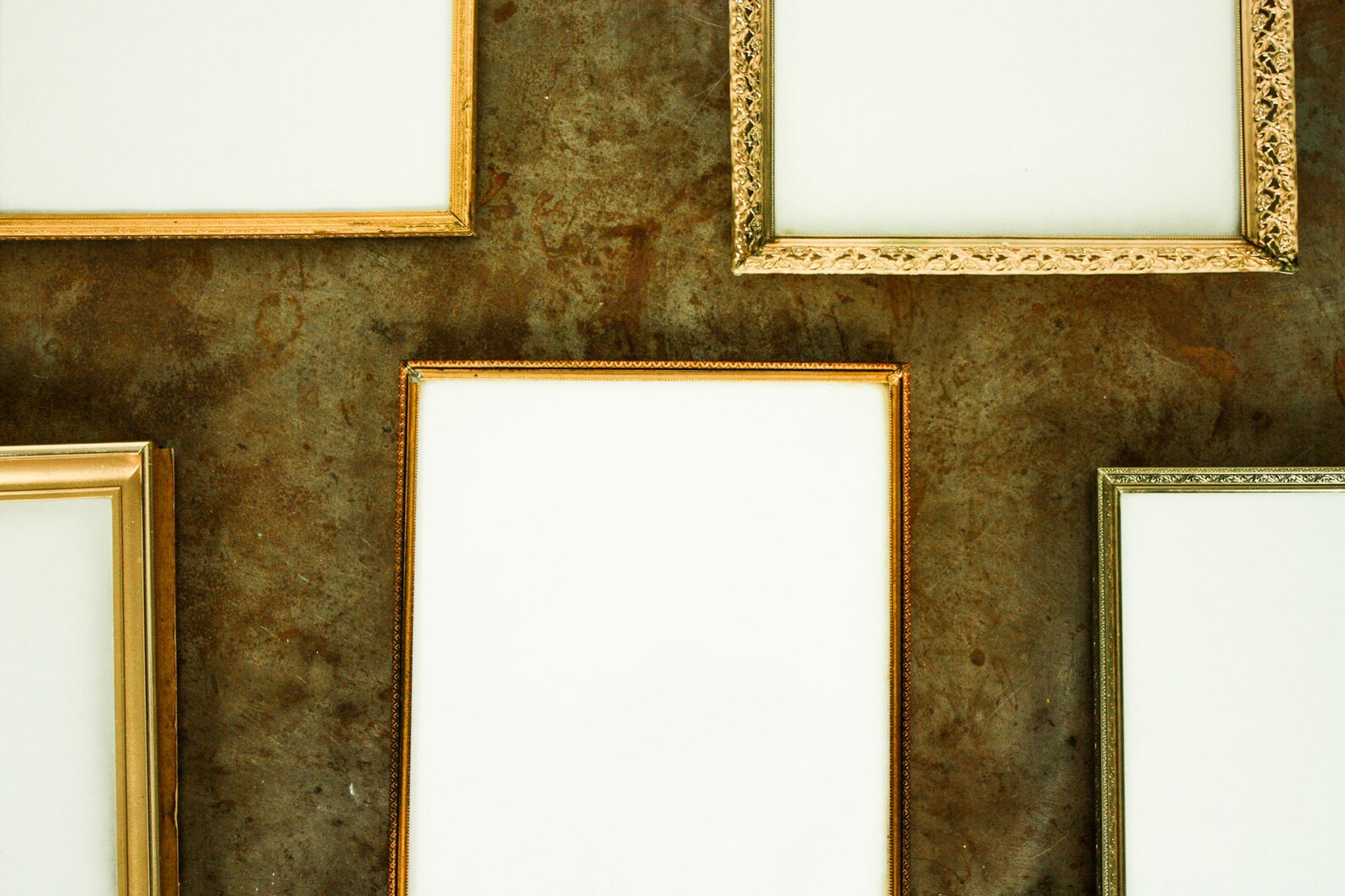 3 Vintage 8 X 10 Frames Set Vintage Brass Frames Ornate - Etsy