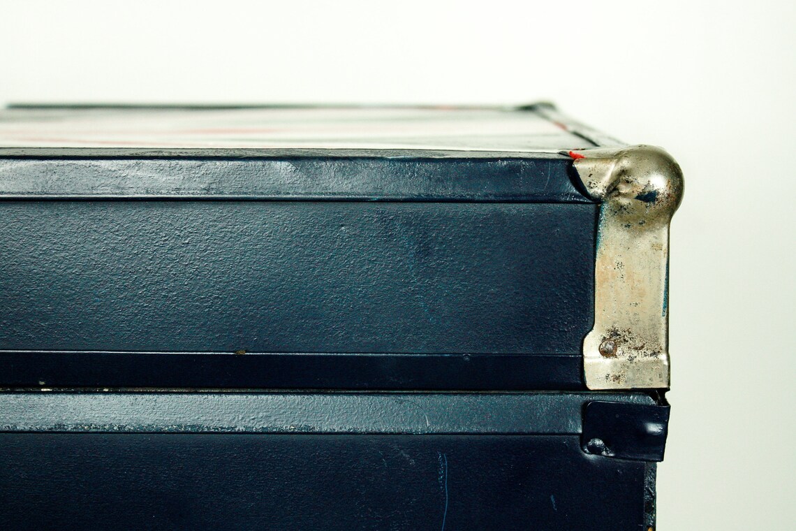 Vintage Union Jack Trunk, British Flag Furniture, Trunk Storage ...