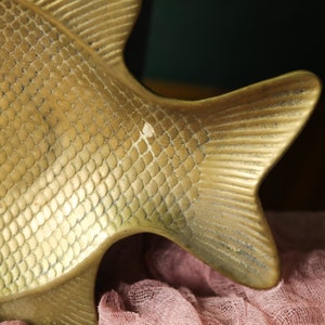 Vintage Brass Fish Tray, Boho Catch Tray, Entryway Catchall Tray for ...
