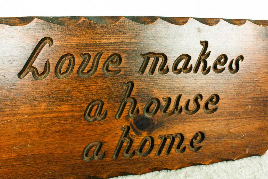 Vintage Home Sign Wall Decor Wood Home Sign Home Sweet Home - Etsy