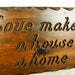 Vintage Home Sign Wall Decor Wood Home Sign Home Sweet Home - Etsy
