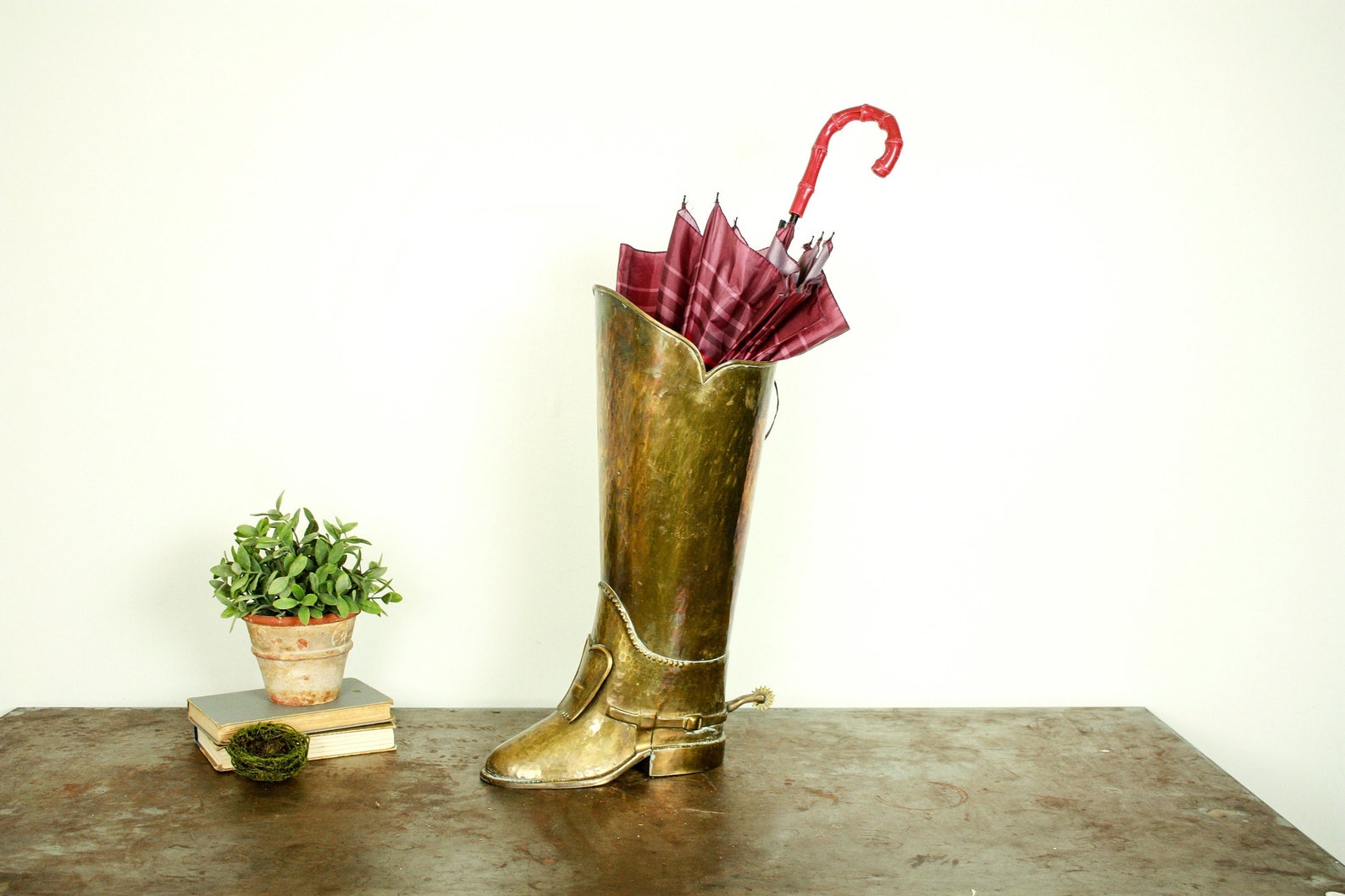 Vintage Brass Umbrella Holder Stand Vintage Umbrella Holder | Etsy