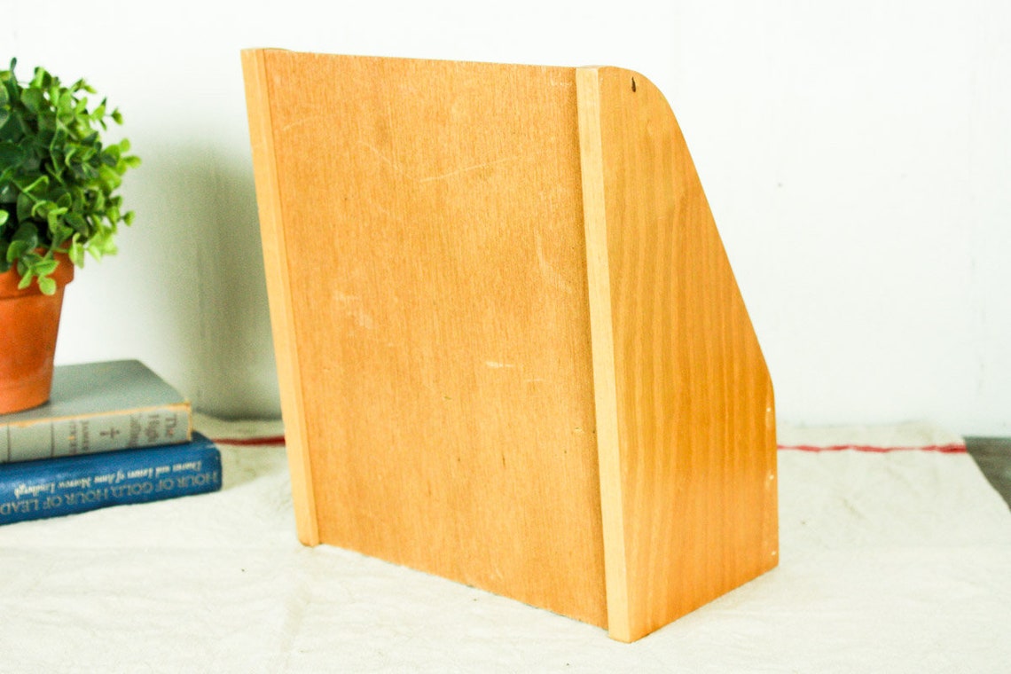 Vintage Mail Organizer Mid Century Desk Organizer Letter - Etsy