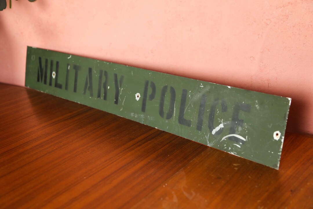 Authentic Vintage Sign, Military Police Sign, Military Police Gift ...