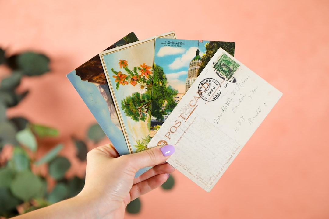 10 Authentic Vintage Postcards 1900 - 1930s, Antique Postcards Bundle ...