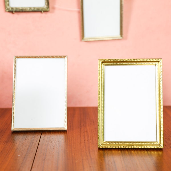 Vintage Tabletop Brass Picture Frames - Etsy