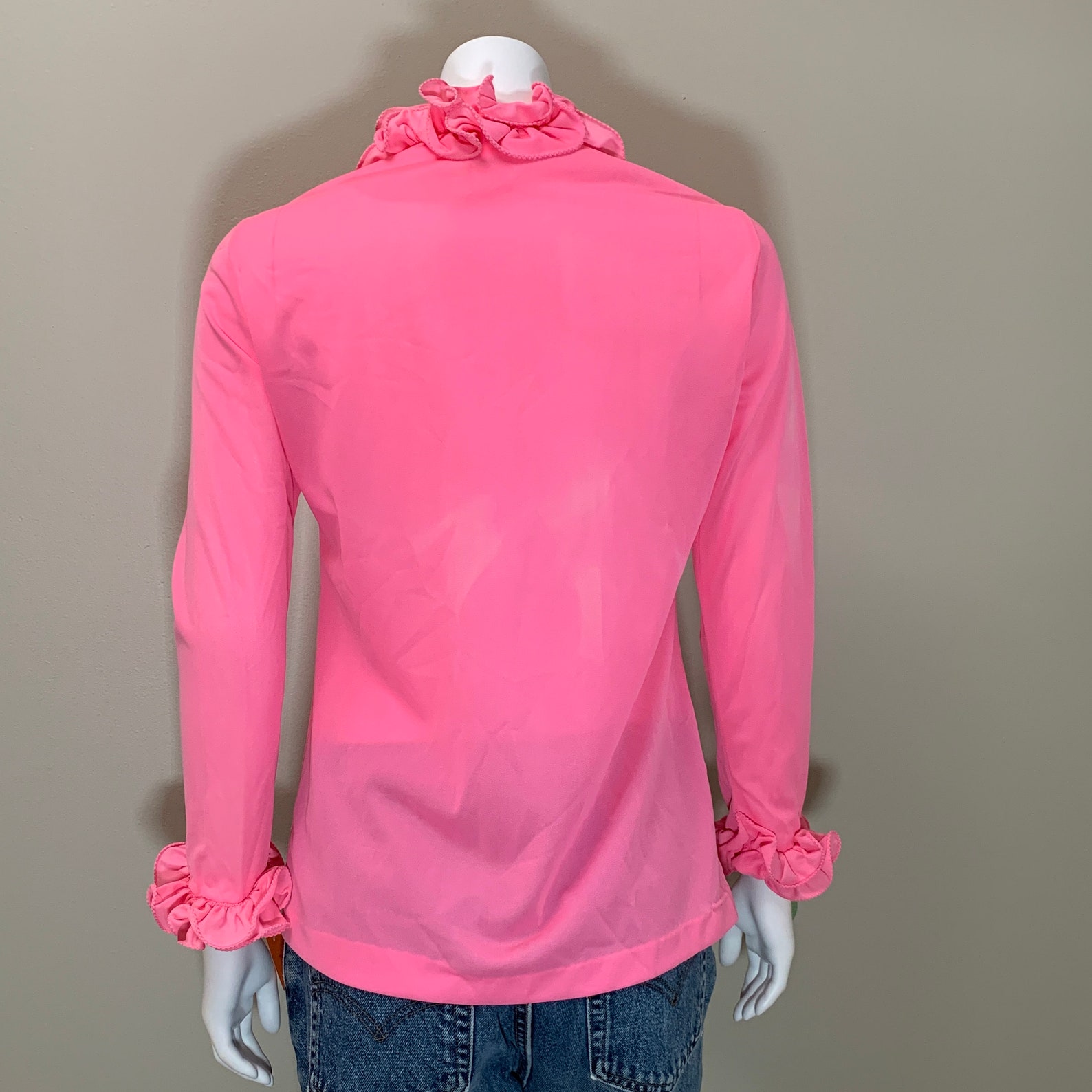 Vintage Sweet 60s 1960s Bright Pink Blouse Made By Daisy s Etsy vintage-sweet-60s-1960s-bright-pink-blouse-made-by-daisy-s-etsy