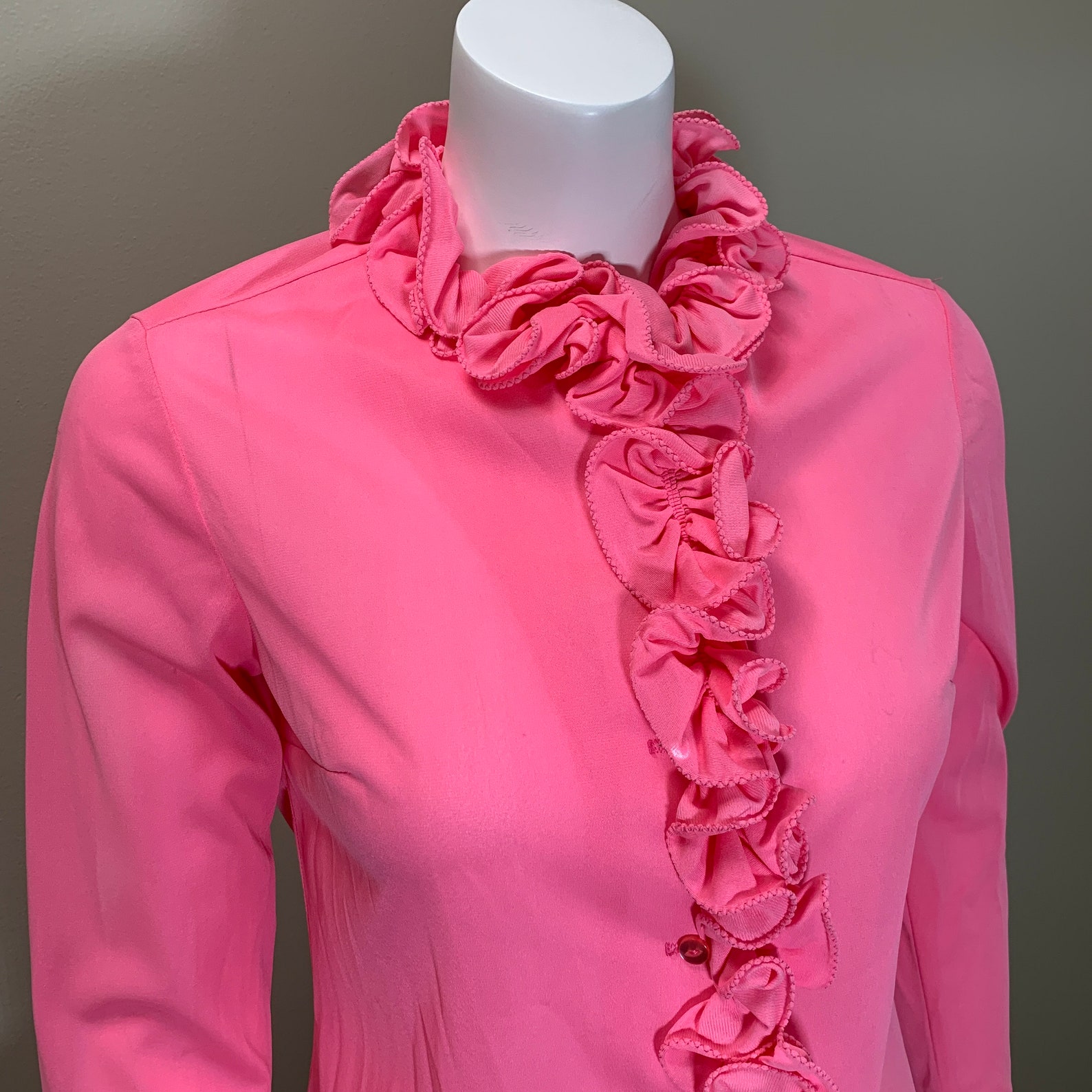 Vintage Sweet 60s 1960s Bright Pink Blouse Made By Daisy s Etsy vintage-sweet-60s-1960s-bright-pink-blouse-made-by-daisy-s-etsy
