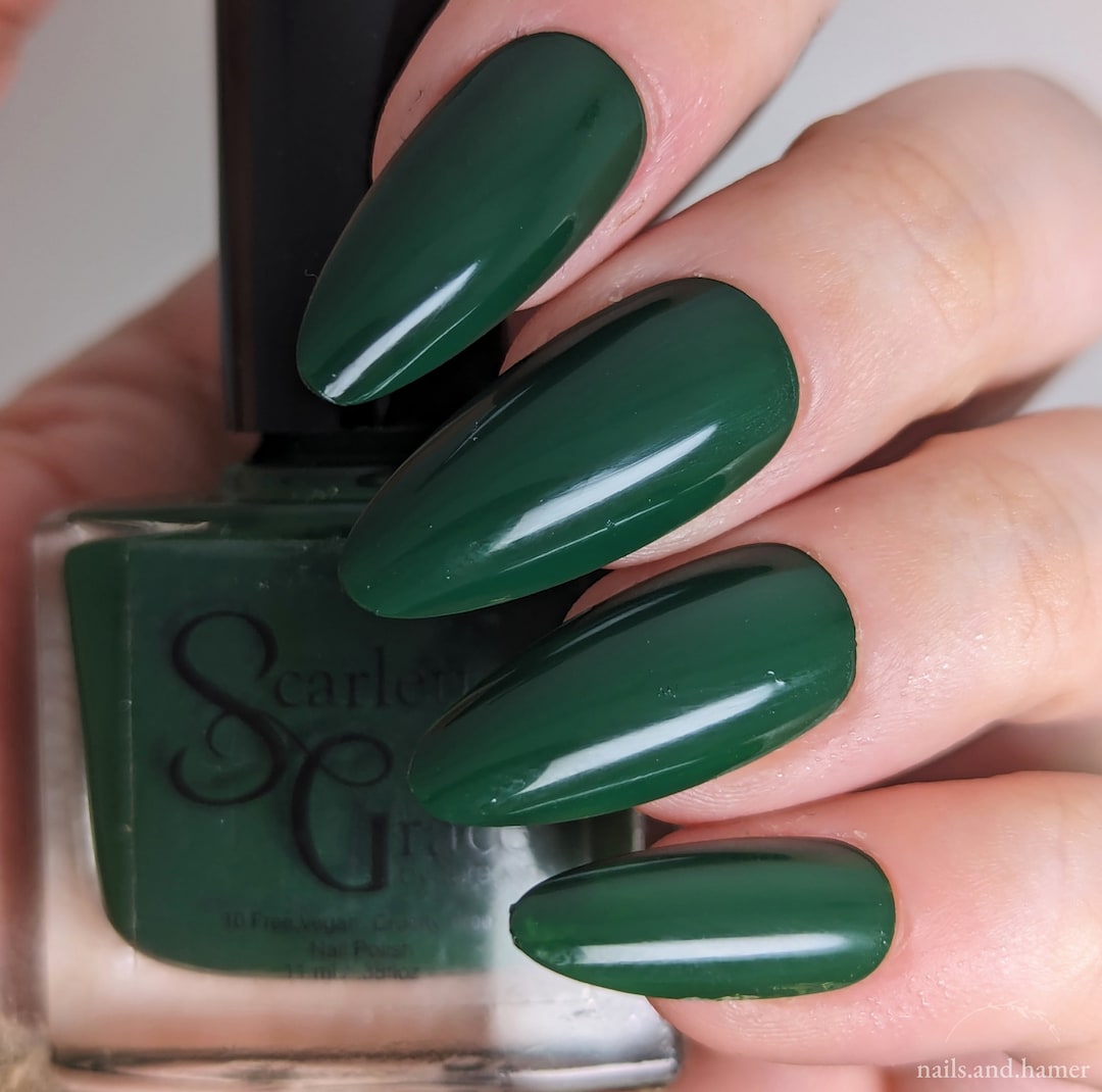 Evergreen - Dark Green Nail Polish - Vegan - Etsy