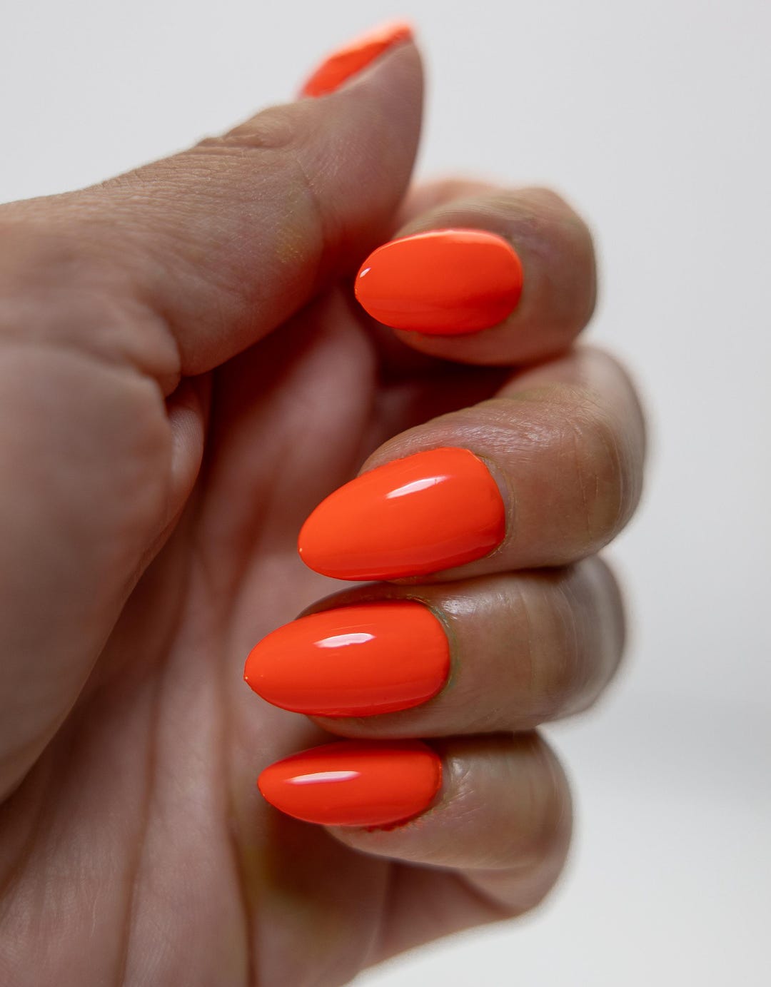 Talk About - Neon Red-orange Nail Polish - Etsy