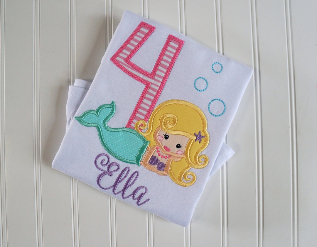 Sweet Mermaid Shirt, Pink Mint Mermaid, Mermaid Birthday, Birthday ...