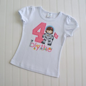 Girl Astronaut Shirt, Astronaut Birthday, Girl Space Birthday ...