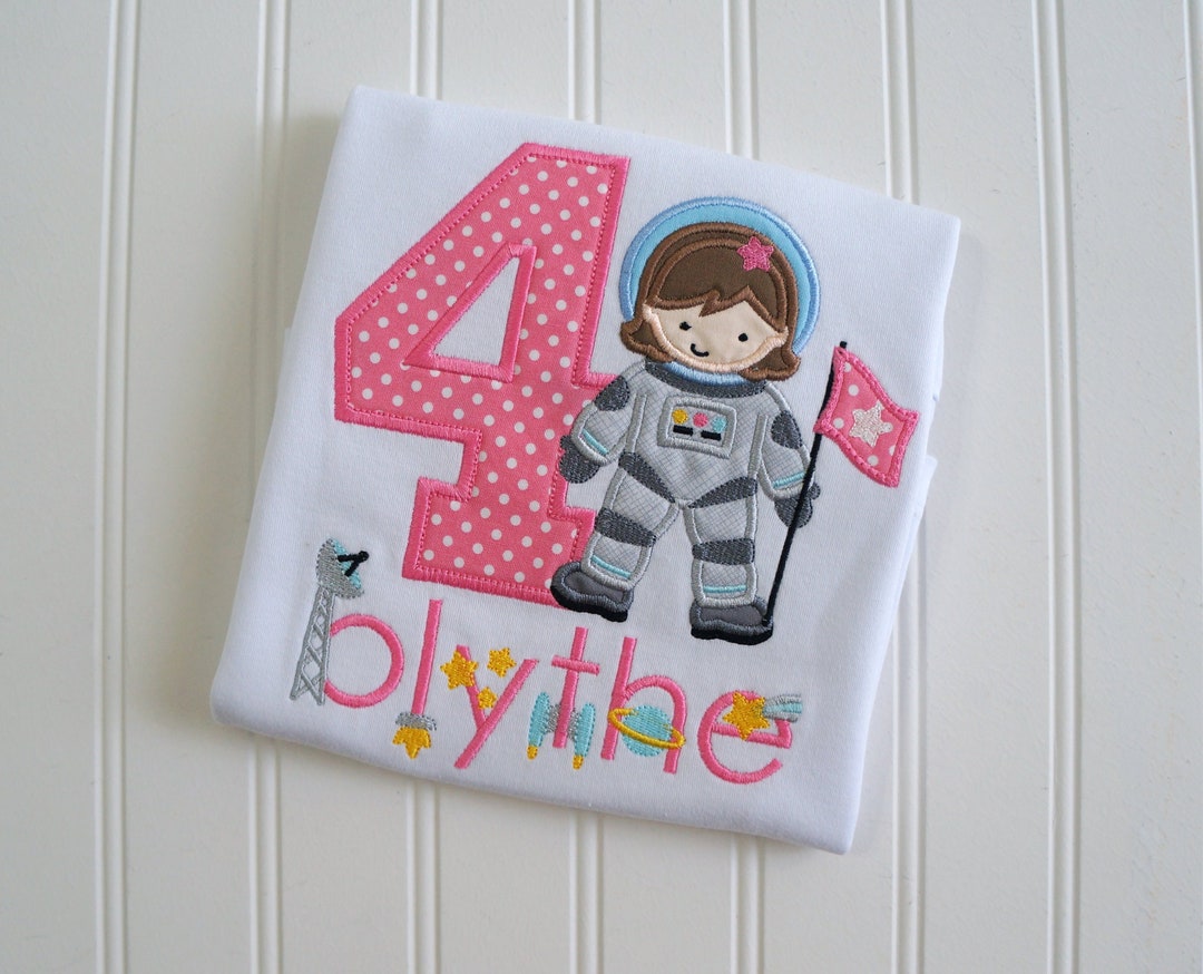 Girl Astronaut Shirt, Astronaut Birthday, Girl Space Birthday ...