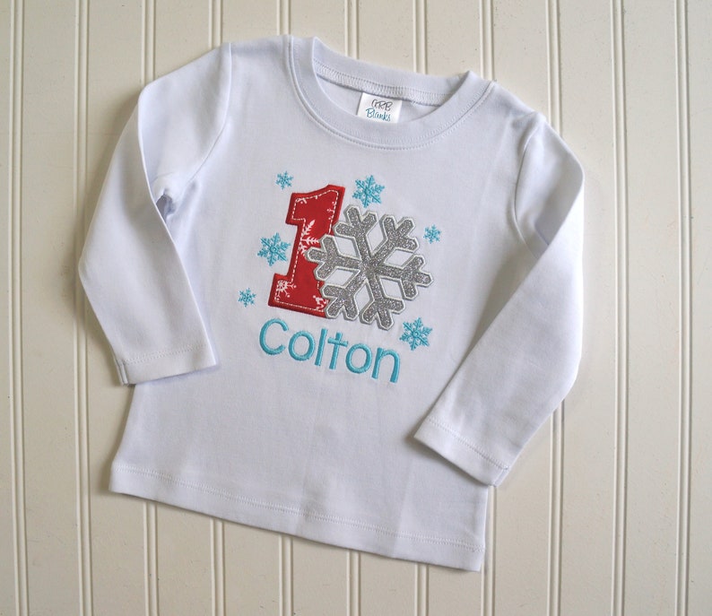 Boys Snowflake Shirt Snowflake First First Birthday Shirt - Etsy